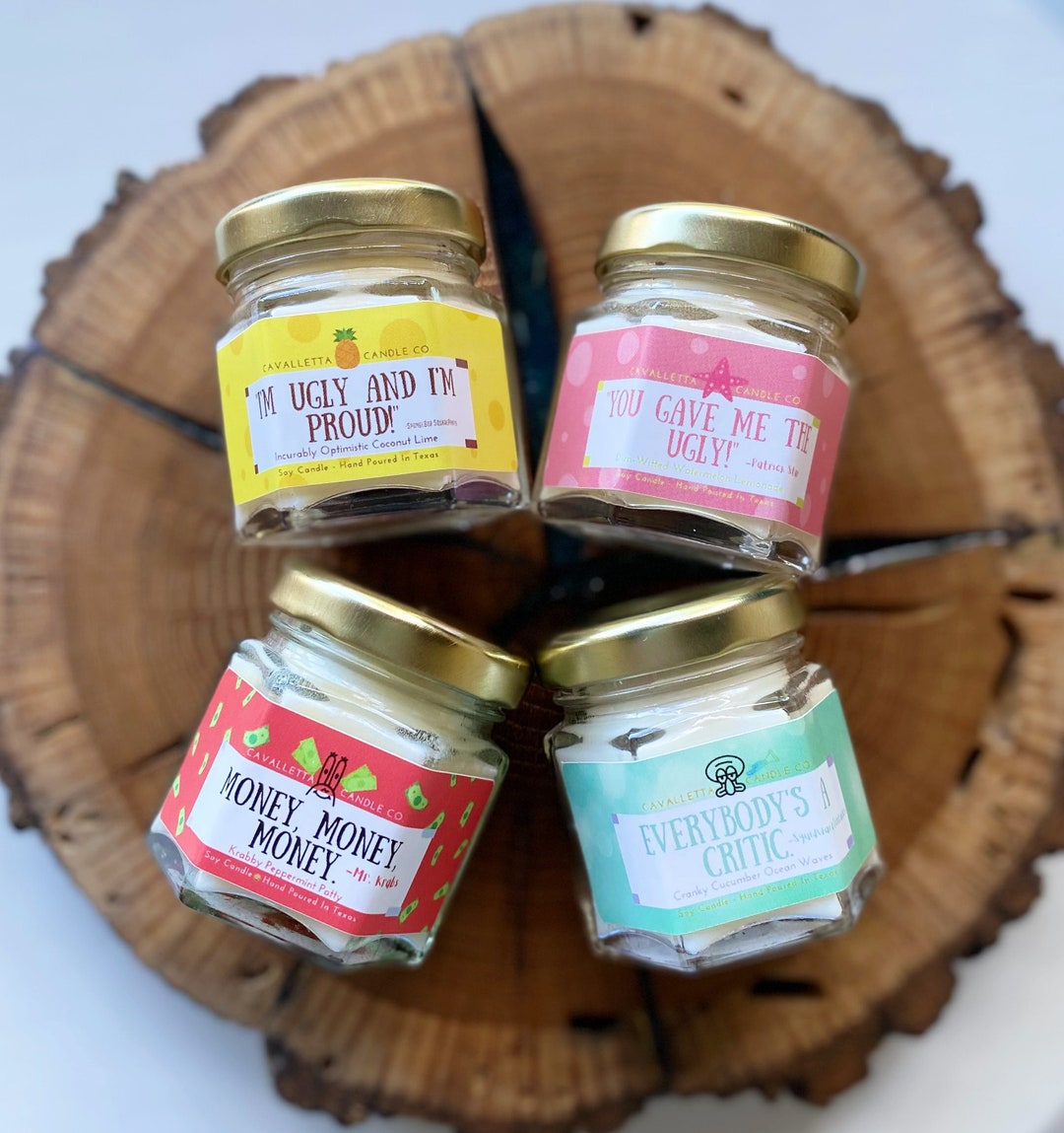 Ugly & Proud Mini Candle Sampler - Set of Four - Sponge Theme - Soy Wax ...