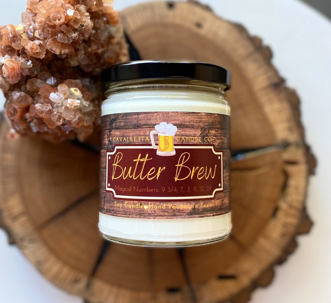 Butter Brew Candle Wizard Inspired Candle Bourbon Butterscotch and ...
