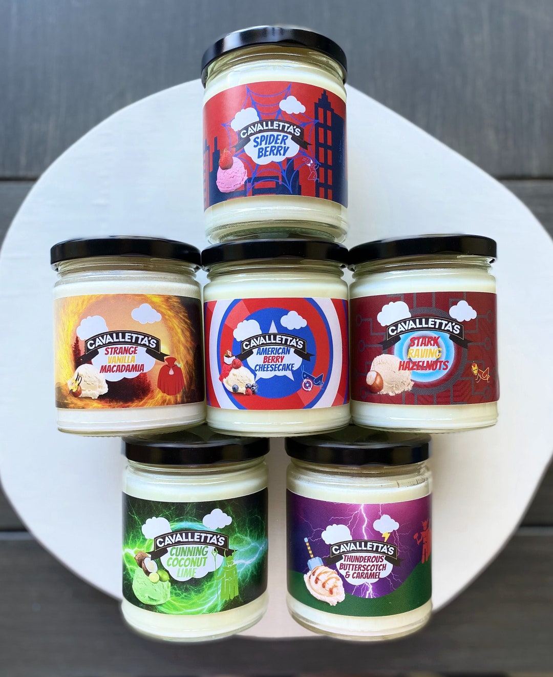 Hero Inspired Candle - Infinity Stone Inspired Candle - Natural Soy Wax ...