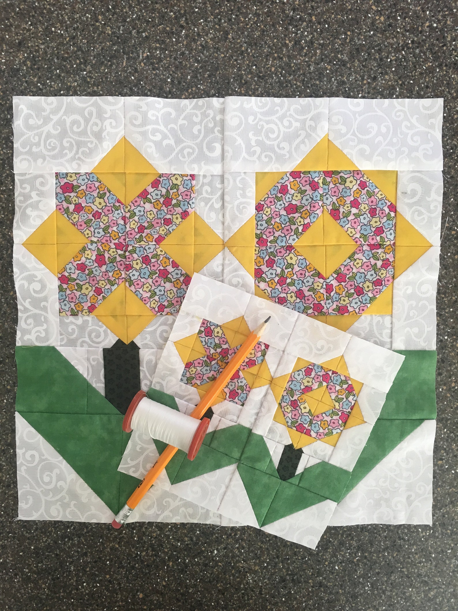 Flower Love XOXO PDF Quilt Block Pattern: - Includes Instructions for 6 ...