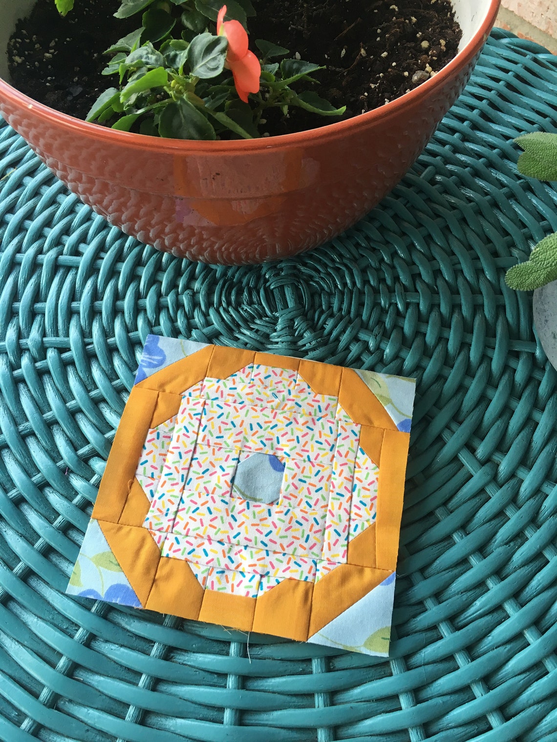 PDF Quilt Block Pattern: Donut- Includes Instructions for 6 Inch and 12 ...