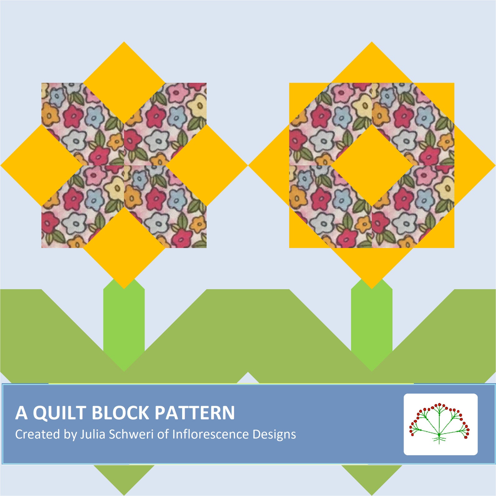 Flower Love XOXO PDF Quilt Block Pattern: - Includes Instructions for 6 ...