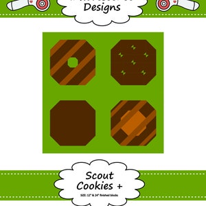 Scout Cookies Plus PDF Includes 12 and 24 Finished Blocks - Etsy