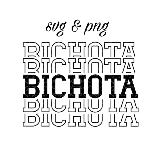 Bichota Font Svg - Etsy