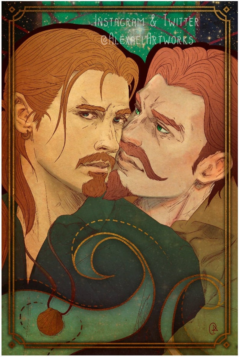 Flynn Fairwind & Mathias Shaw in Art Nouveau Style world of | Etsy