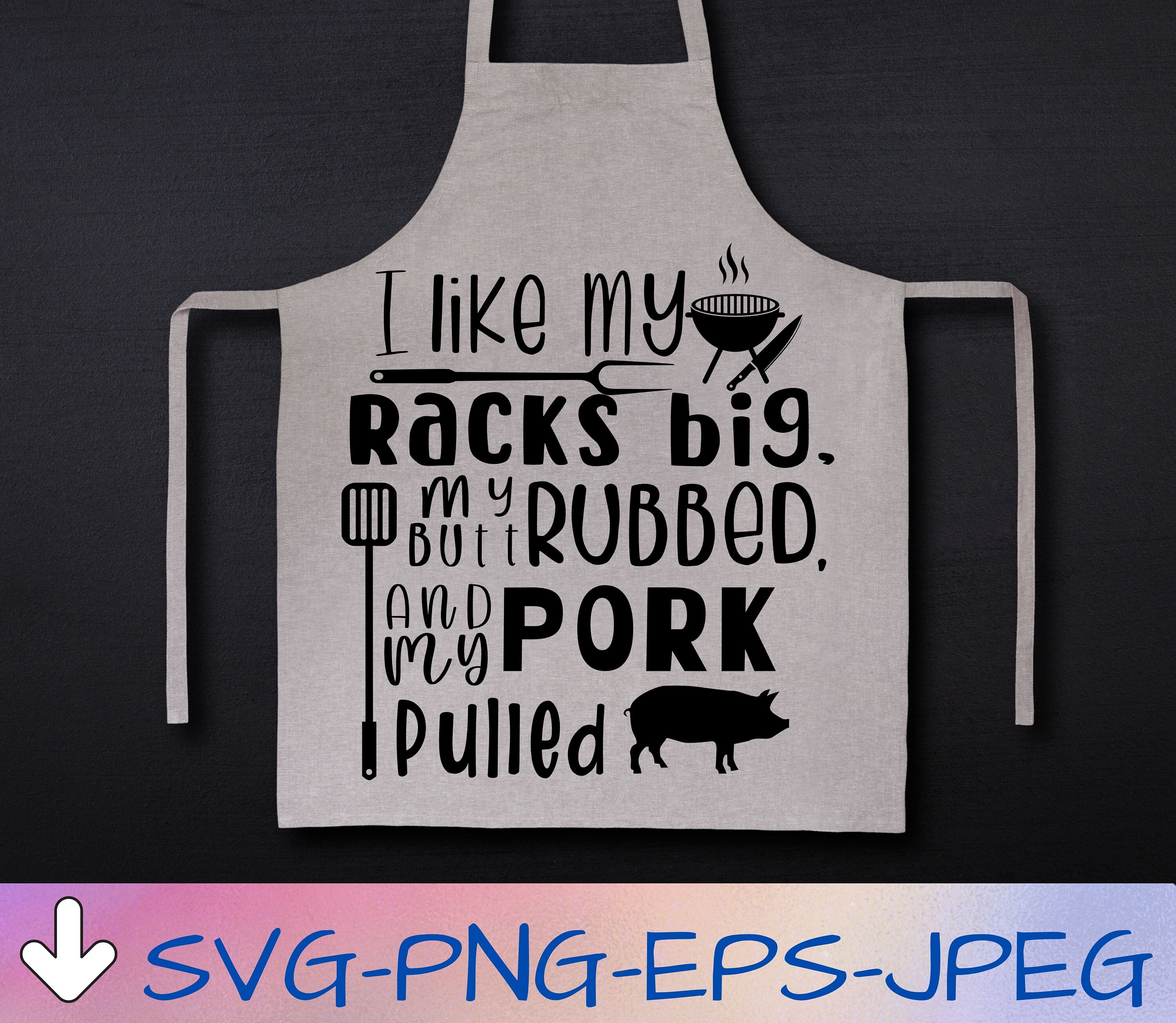 I like my racks big bbq svg - Etsy.de
