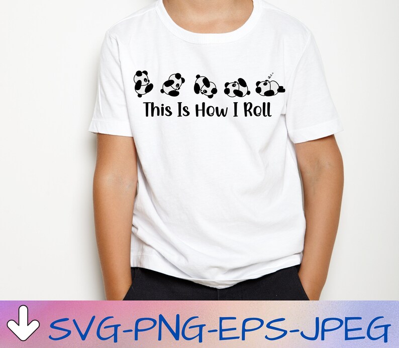 This is How I Roll Panda SVG - Etsy