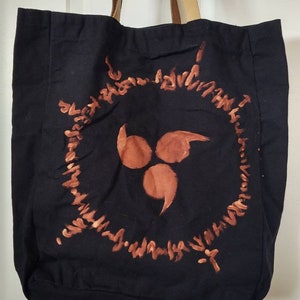 Hand Bleached Curse Mark Anime Inspired Tote Bag - Etsy