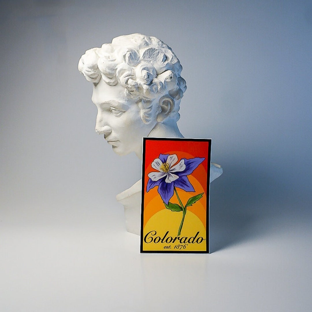 Colorado Columbine Flower Vinyl Sticker - Etsy