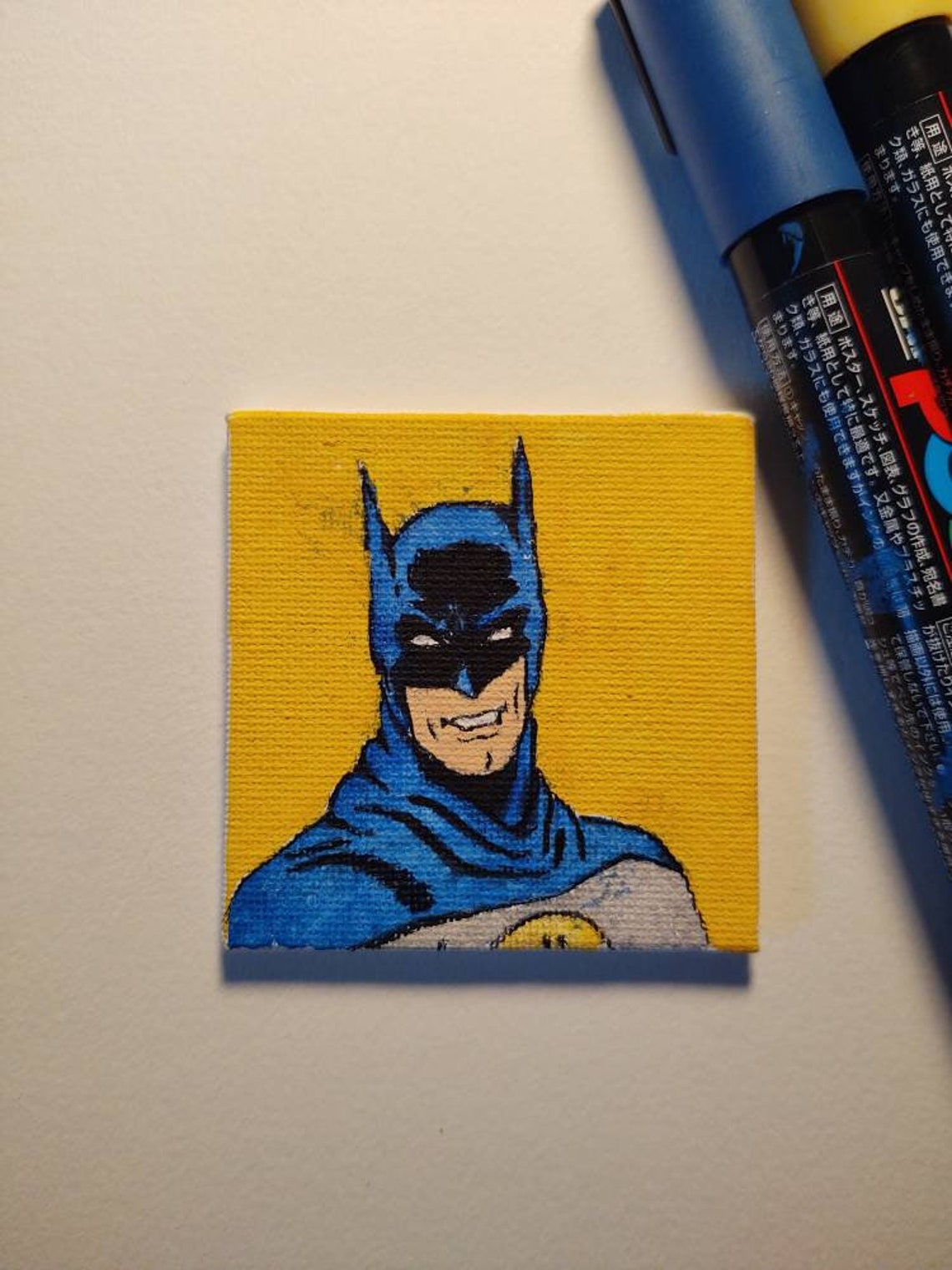 Batman Painting on Mini Canvas - Etsy