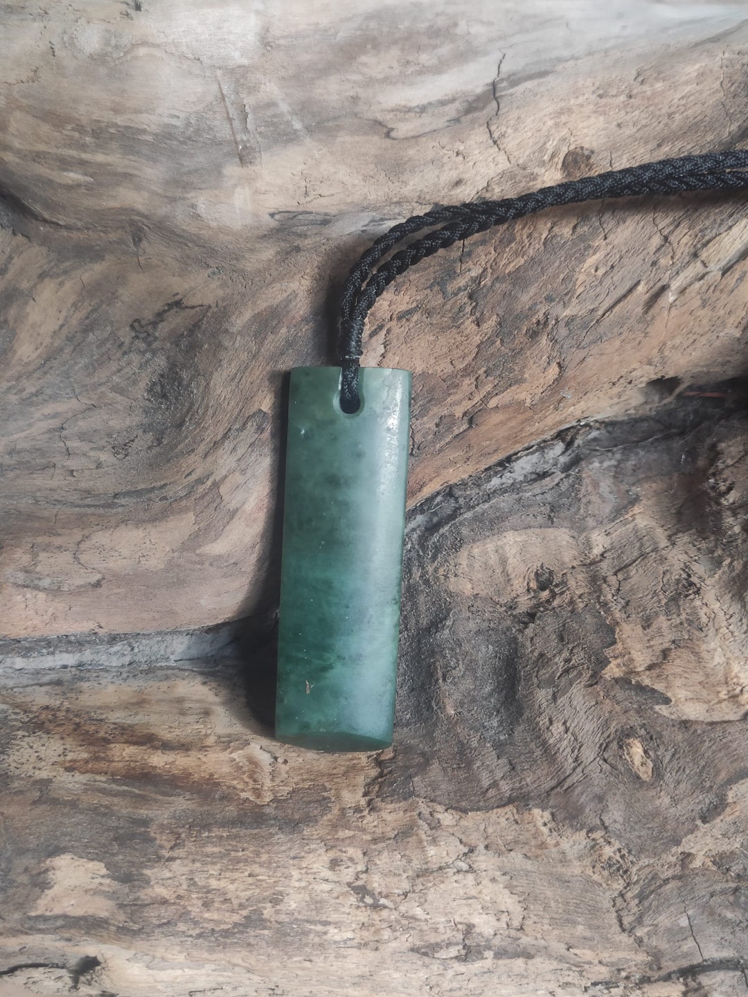 Nieuw-zeeland Pounamu Jade Toki Ketting Handgesneden - Etsy