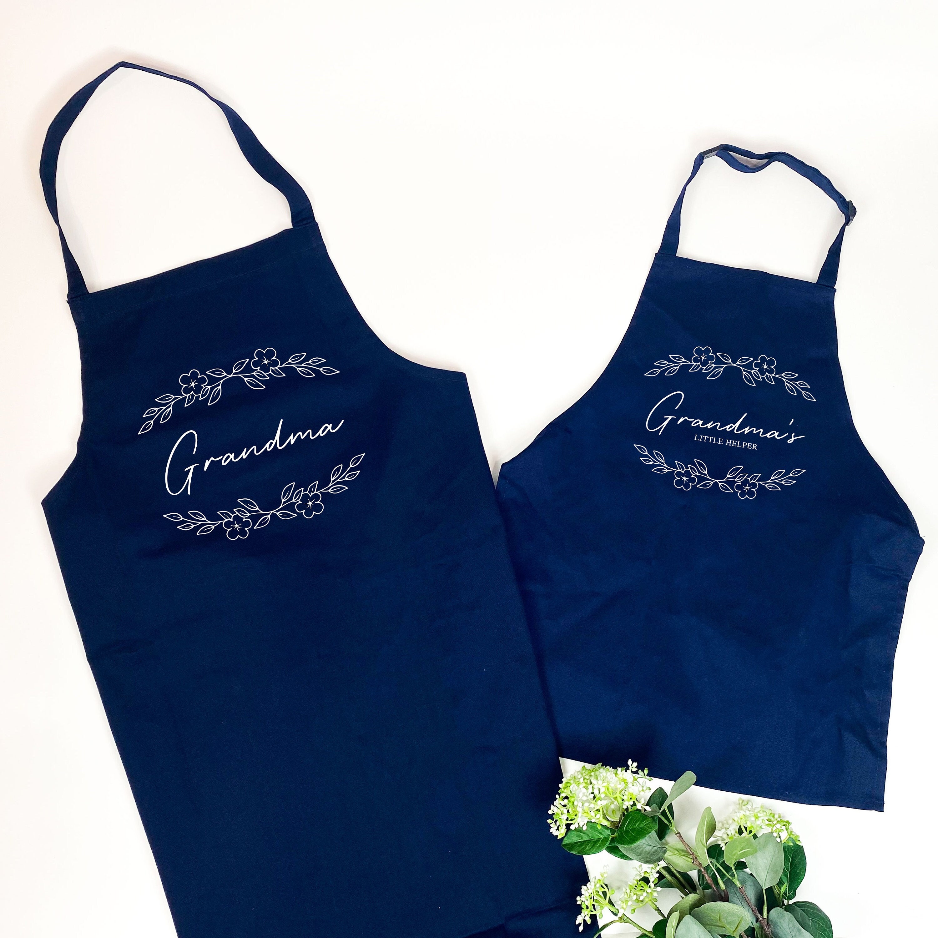 Pair of Vintage WFLN/Philadelphia Orchestra Marathon Aprons Navy Blue ...
