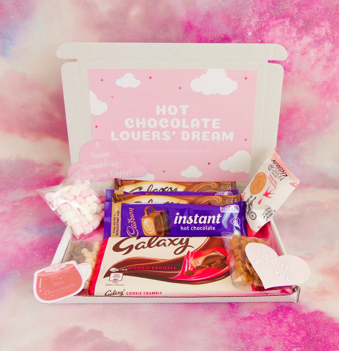 Hot Chocolate Lovers Letterbox Gift Cadburys / Galaxy Hug in A Box ...