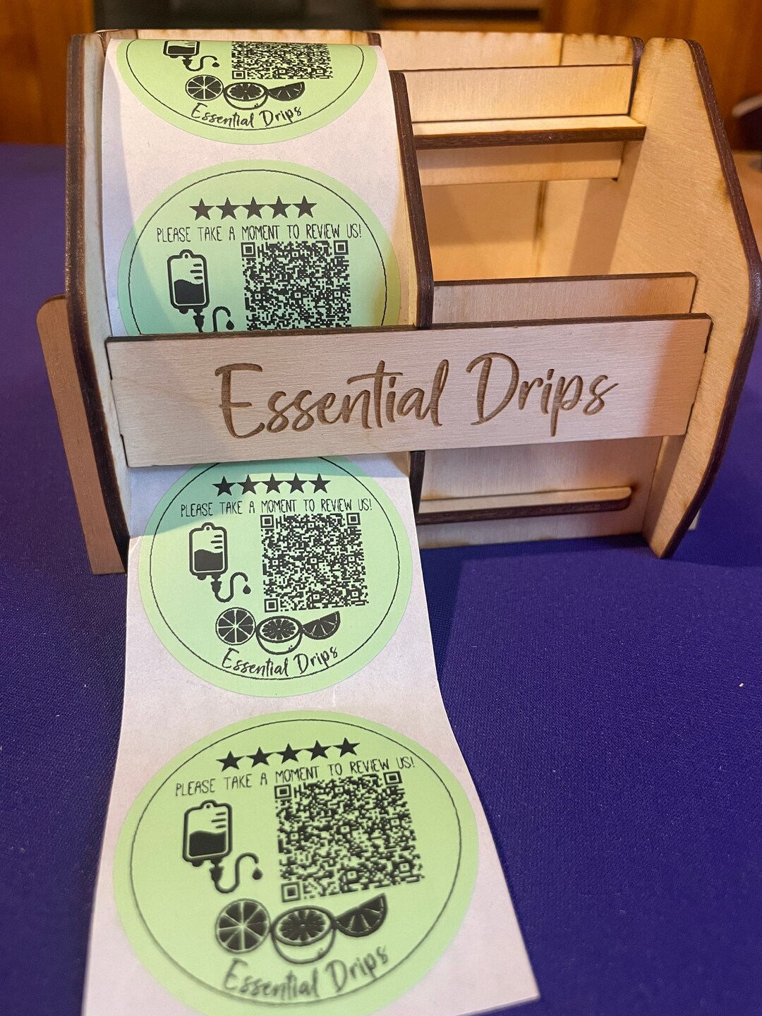 PERSONALIZED STICKER Dispenser/holder With 50 Free Personalized ...