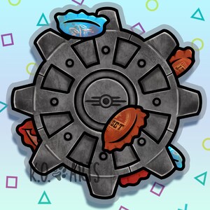 Fallout Vault Door Acrylic Charm - Etsy