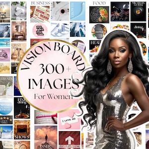 Vision Board Kit for Black Women, Printable Dream Board Kit Collage ...