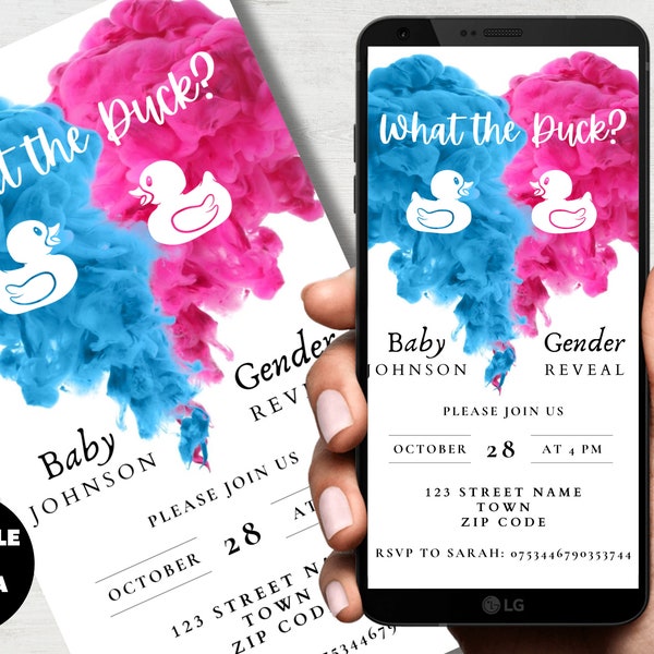 Duck Gender Reveal Etsy