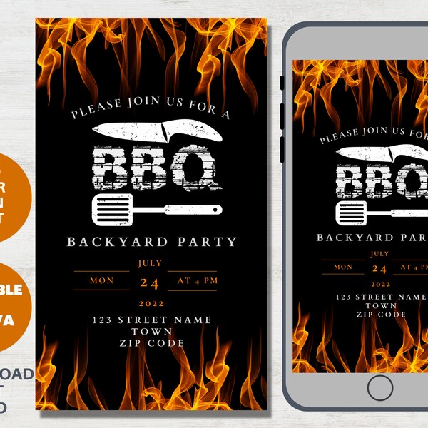 Cookout Invitation - Etsy