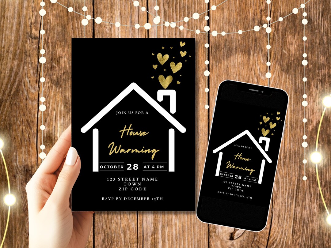 House Warming Invitation Template, Printable Housewarming Party ...