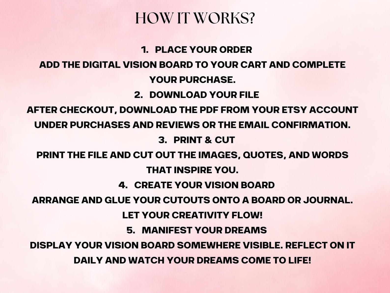 Vision Board Kit for Black Women, Printable Dream Board Kit Collage ...