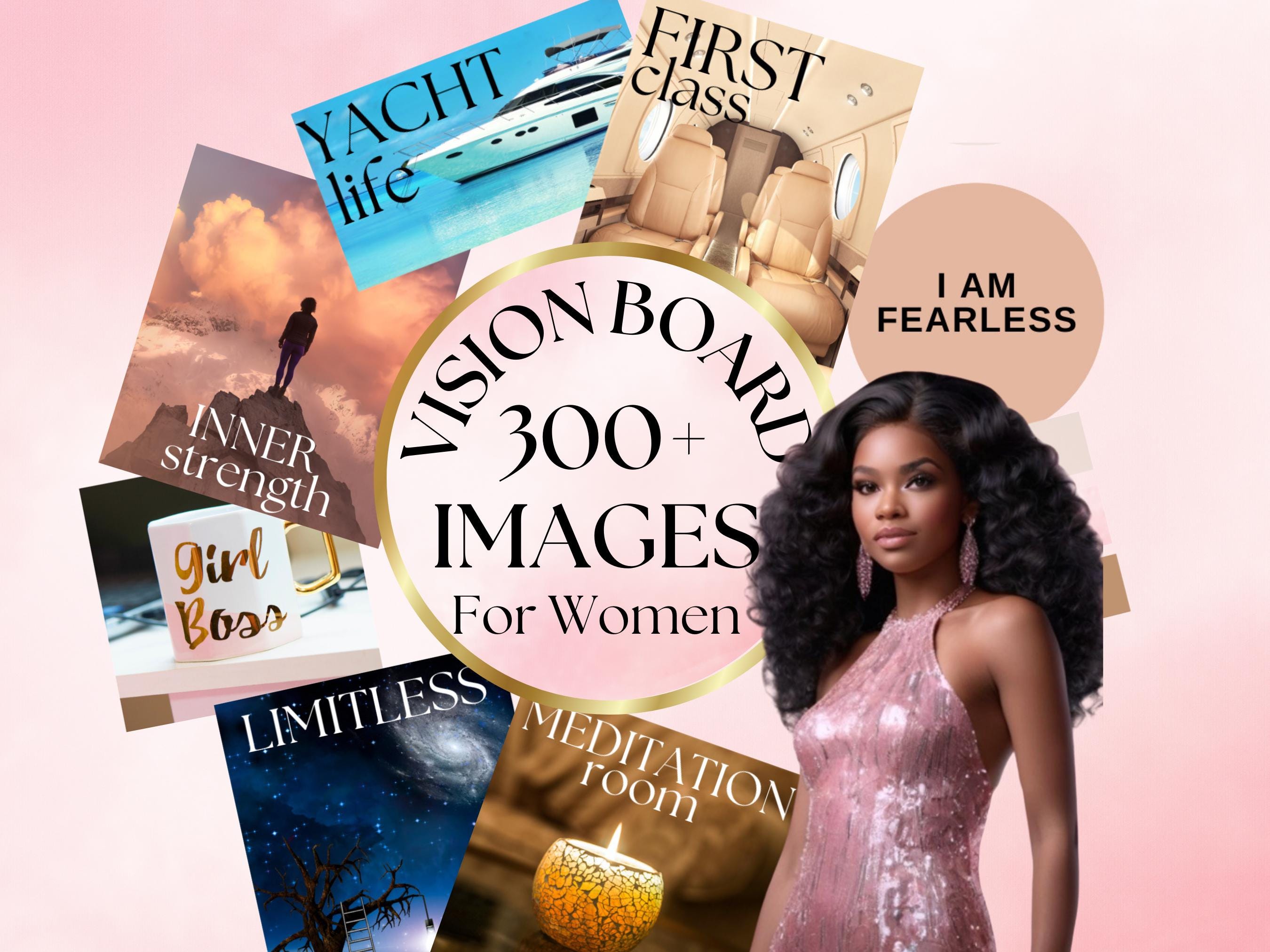 Vision Board Kit for Black Women, Printable Dream Board Kit Collage ...