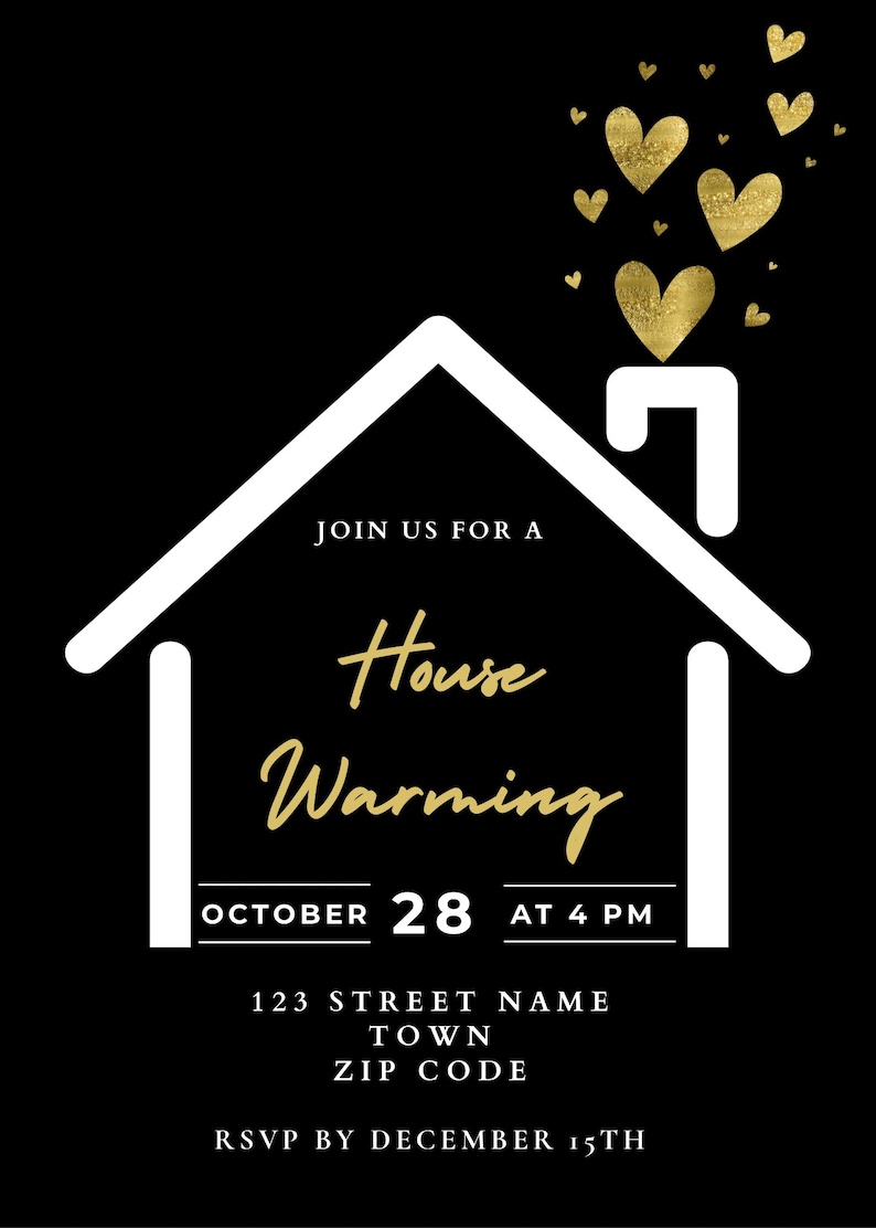 House Warming Invitation Template, Printable Housewarming Party ...