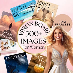 Vision Board Printables for Women, Digital Download Dream Kit, Dream ...