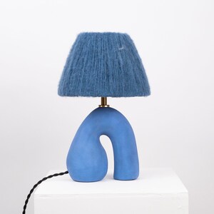 Handmade Blue Ceramic Table Lamp: Modern Designer Lighting - Etsy