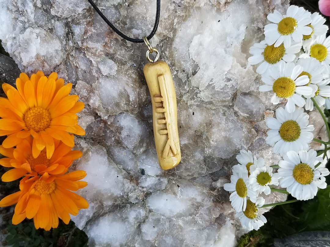 9# Celtic Ogham Necklaces Hazel. Unique and Lovingly Hand Carved for ...