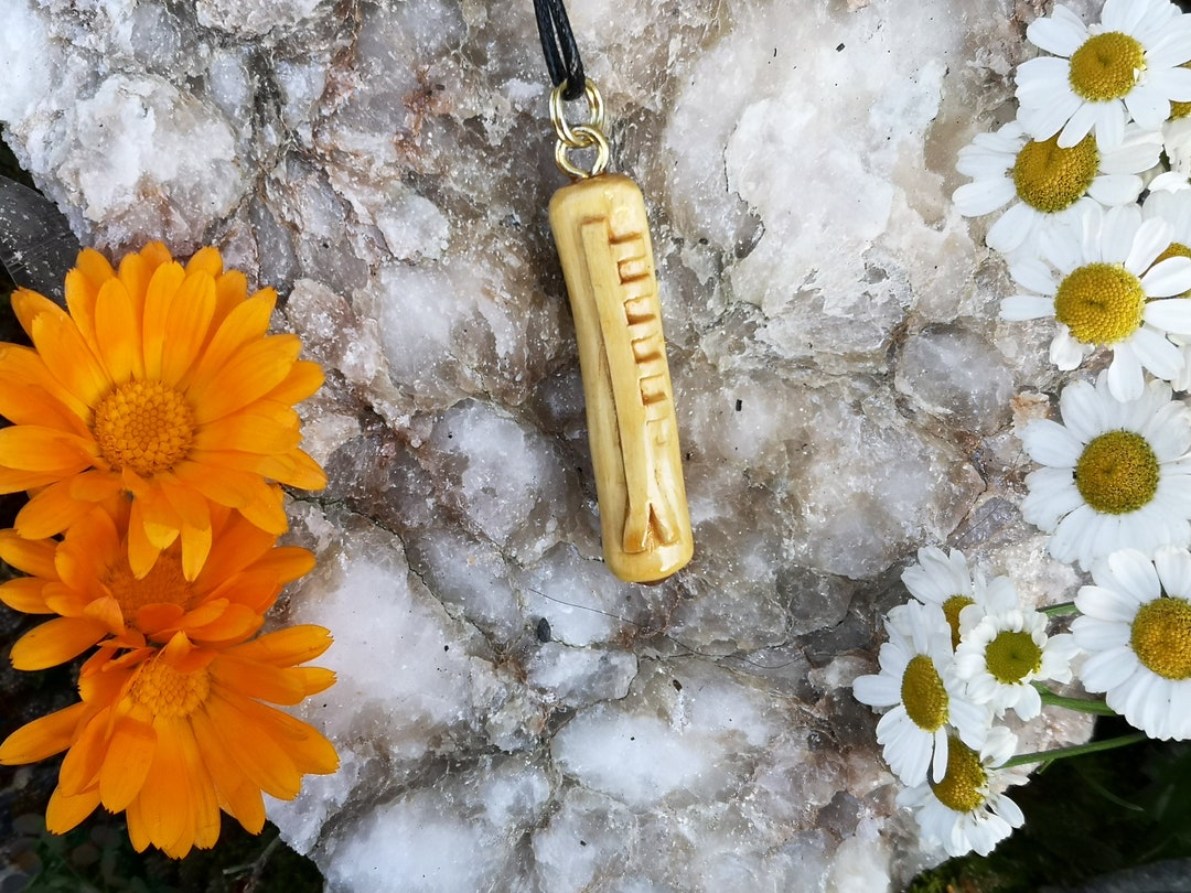 5# Celtic Ogham Necklaces Ash. Unique and Lovingly Hand Carved for ...