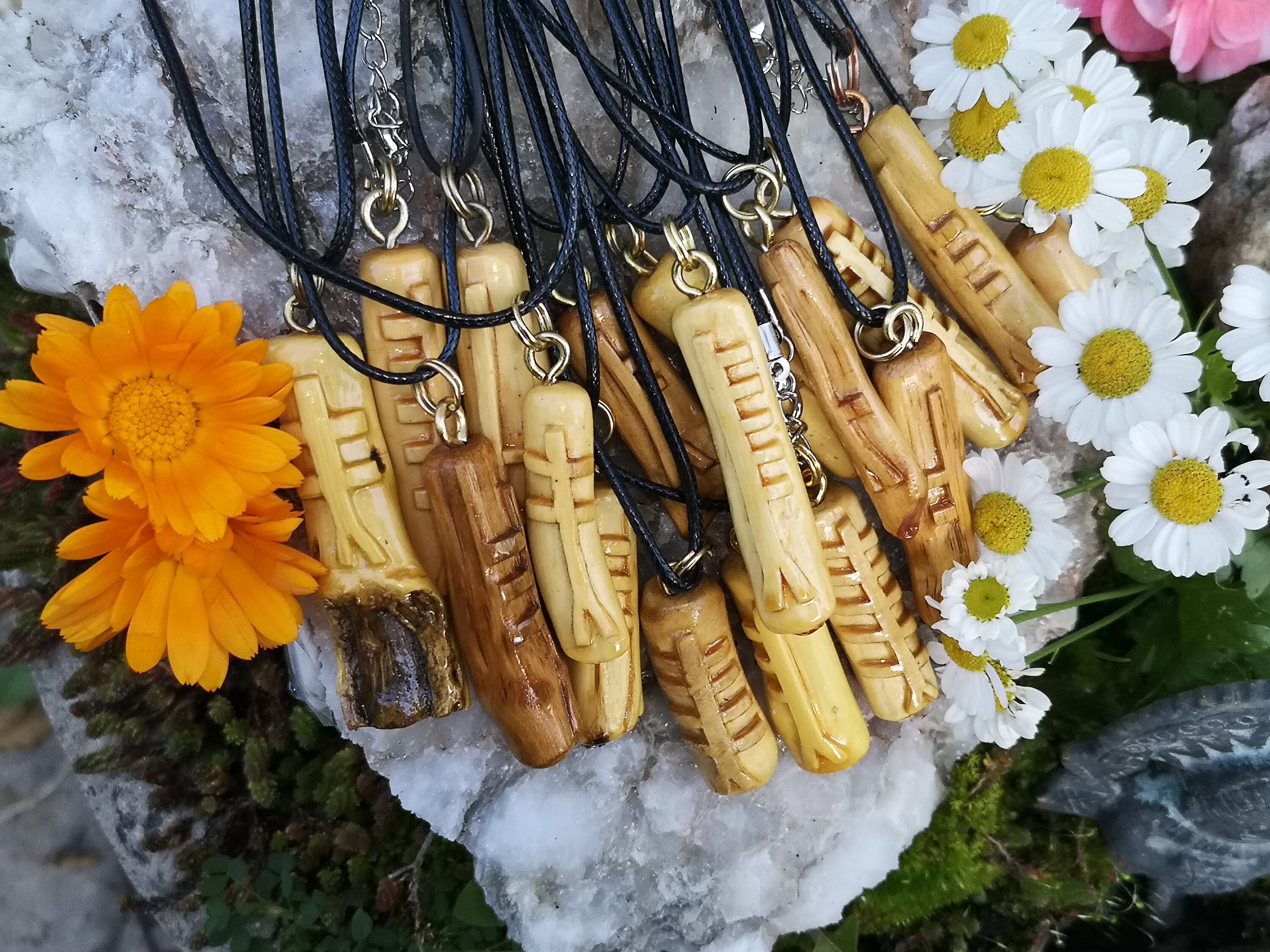 2 Celtic Ogham Necklaces Rowan. Unique and Lovingly Hand - Etsy