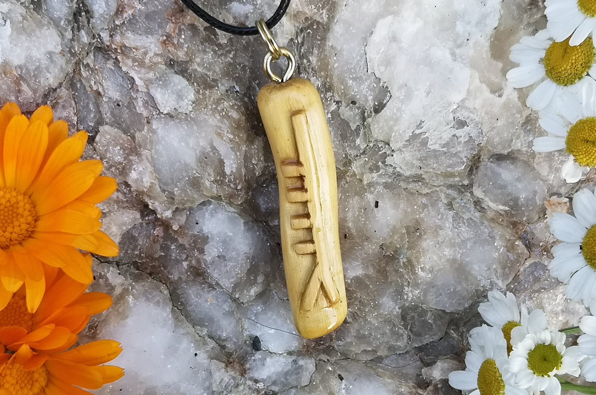 9# Celtic Ogham Necklaces Hazel. Unique and Lovingly Hand Carved for ...