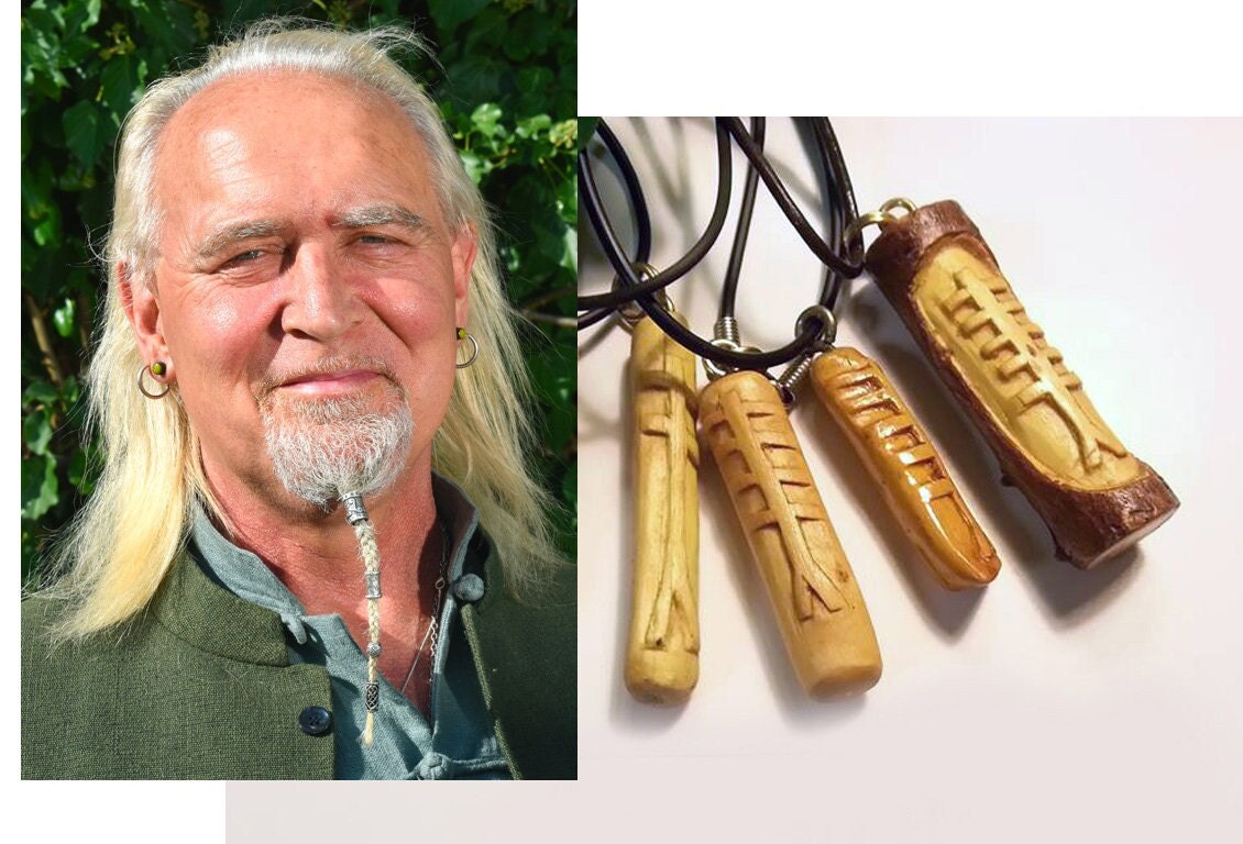 2 Celtic Ogham Necklaces Rowan. Unique and Lovingly Hand - Etsy
