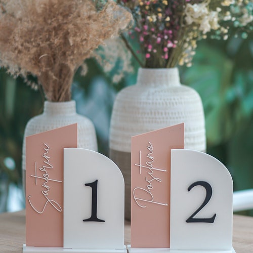 Acrylic Arch Table Numbers - Etsy