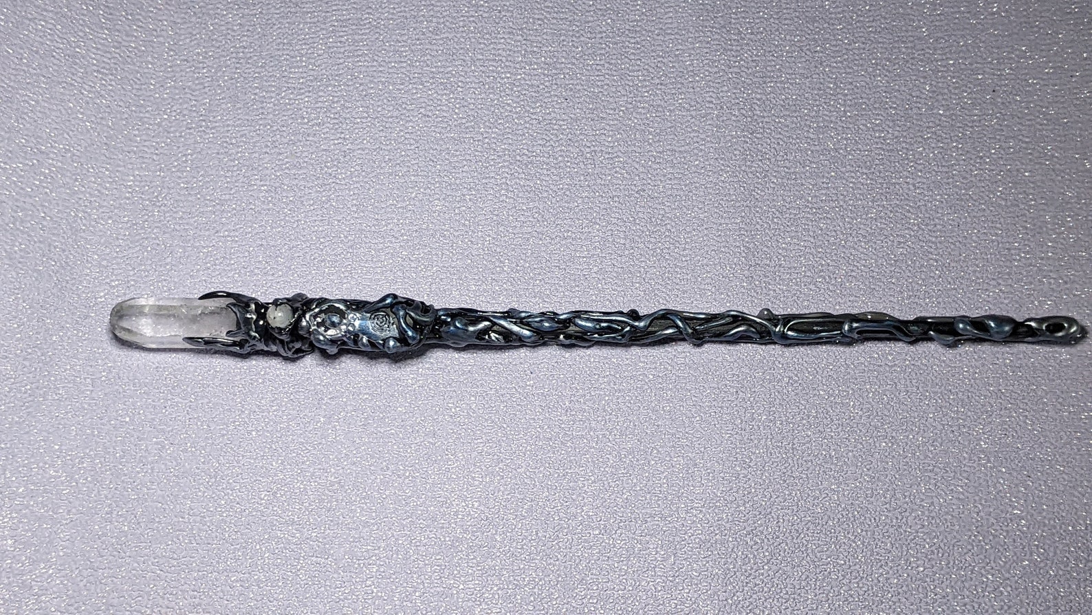 Handmade Clear Quartz Goddess Wand With Moonstone - Etsy