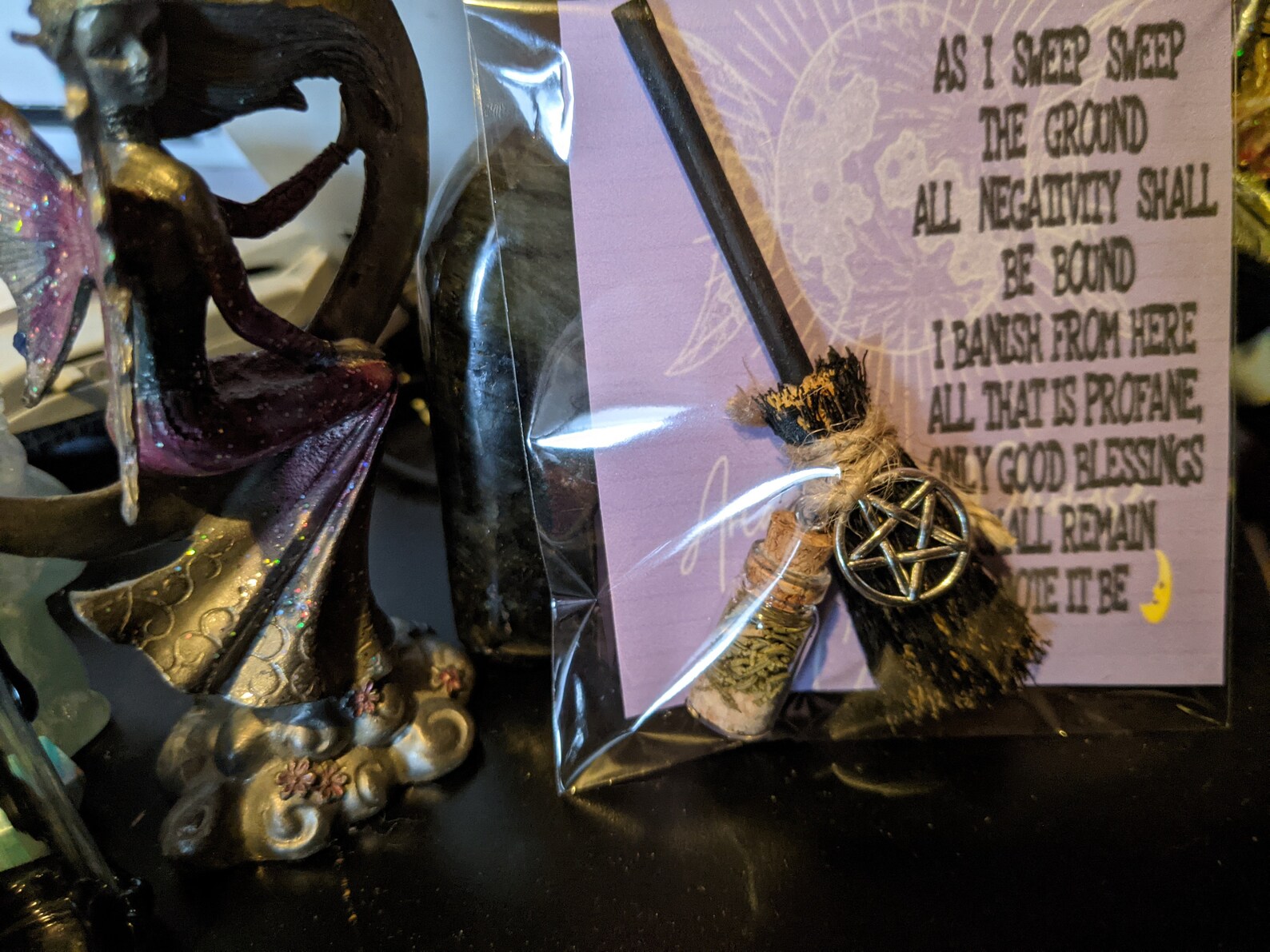 Mini Witch's Broom Protection Mini Broom Altar Broom - Etsy