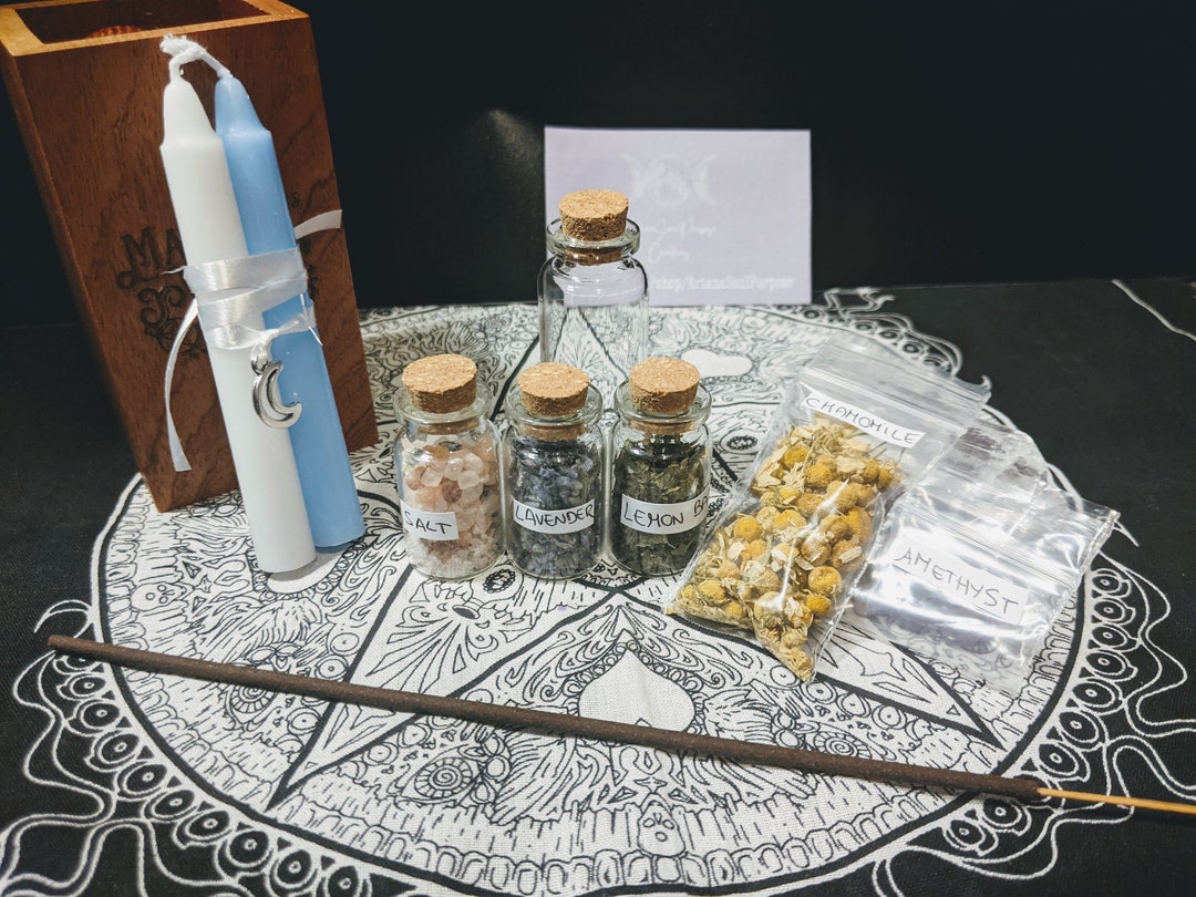 DIY Relaxing Spell Jar Kit, Spell Jar, Relax Yourself, Witch Gift ...
