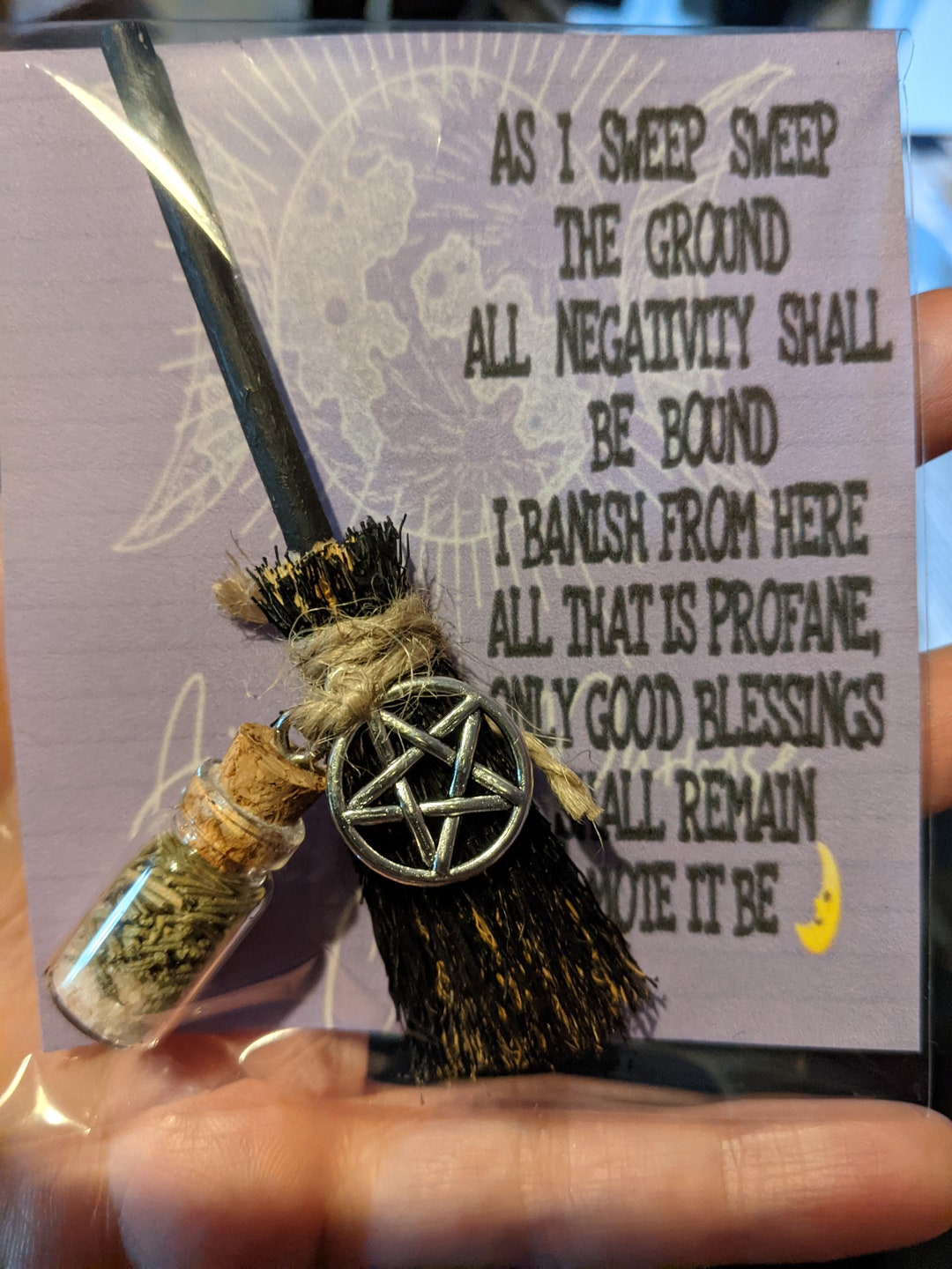 Mini Witch's Broom, Protection Mini Broom, Altar Broom, Witch Gift ...