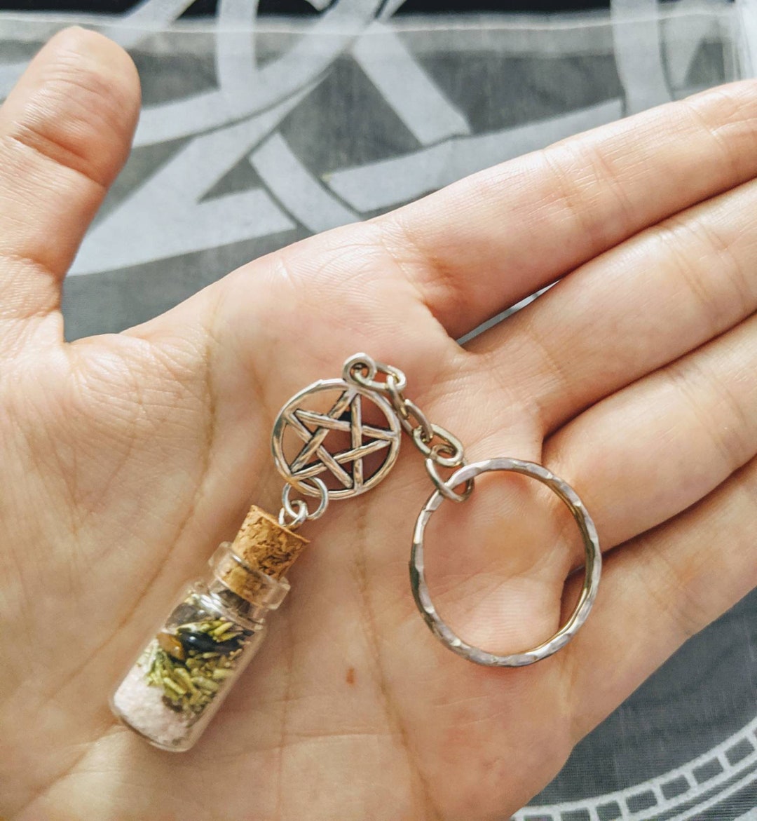 Protection Keychain, Protection Spell Jar Keychain, Protection Spell ...