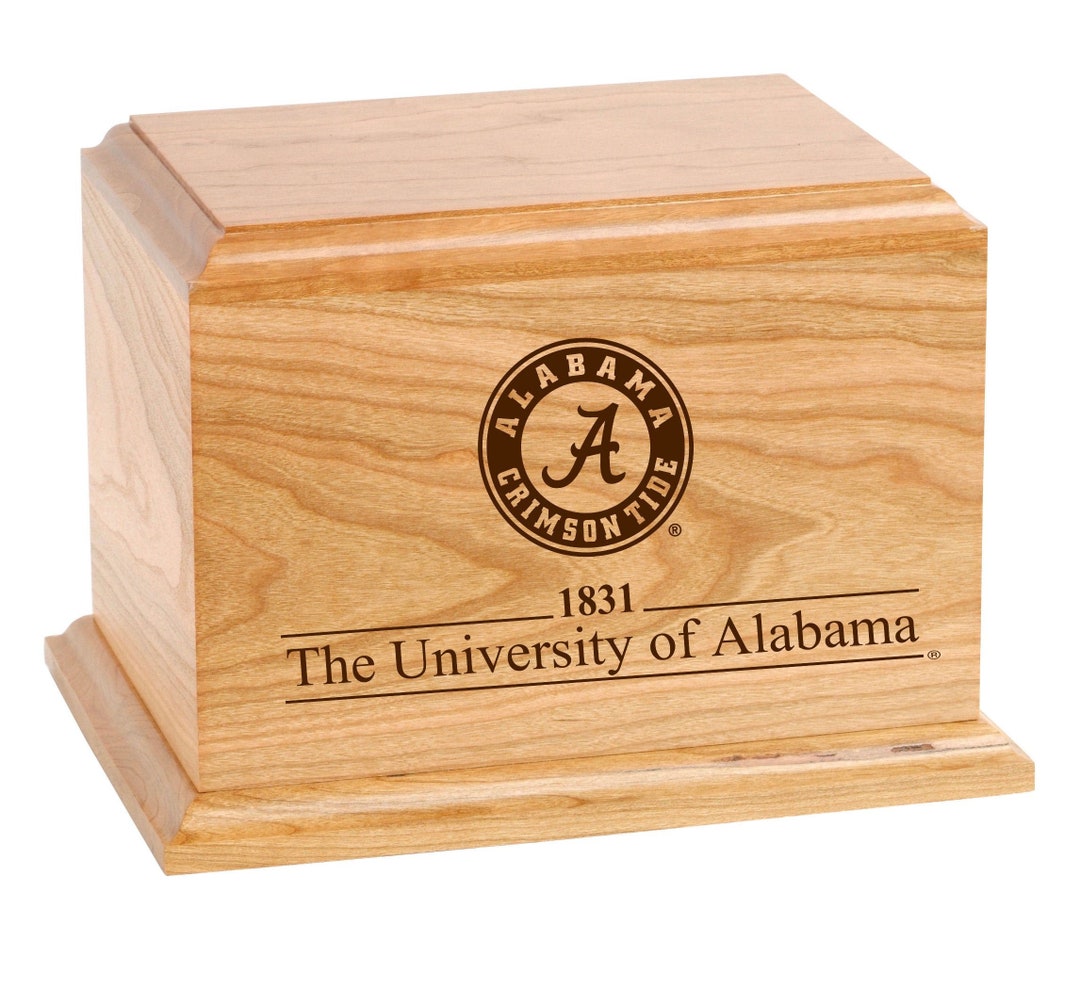 AL - the Victory - the University of Alabama Solid Cherry Cremation Urn ...