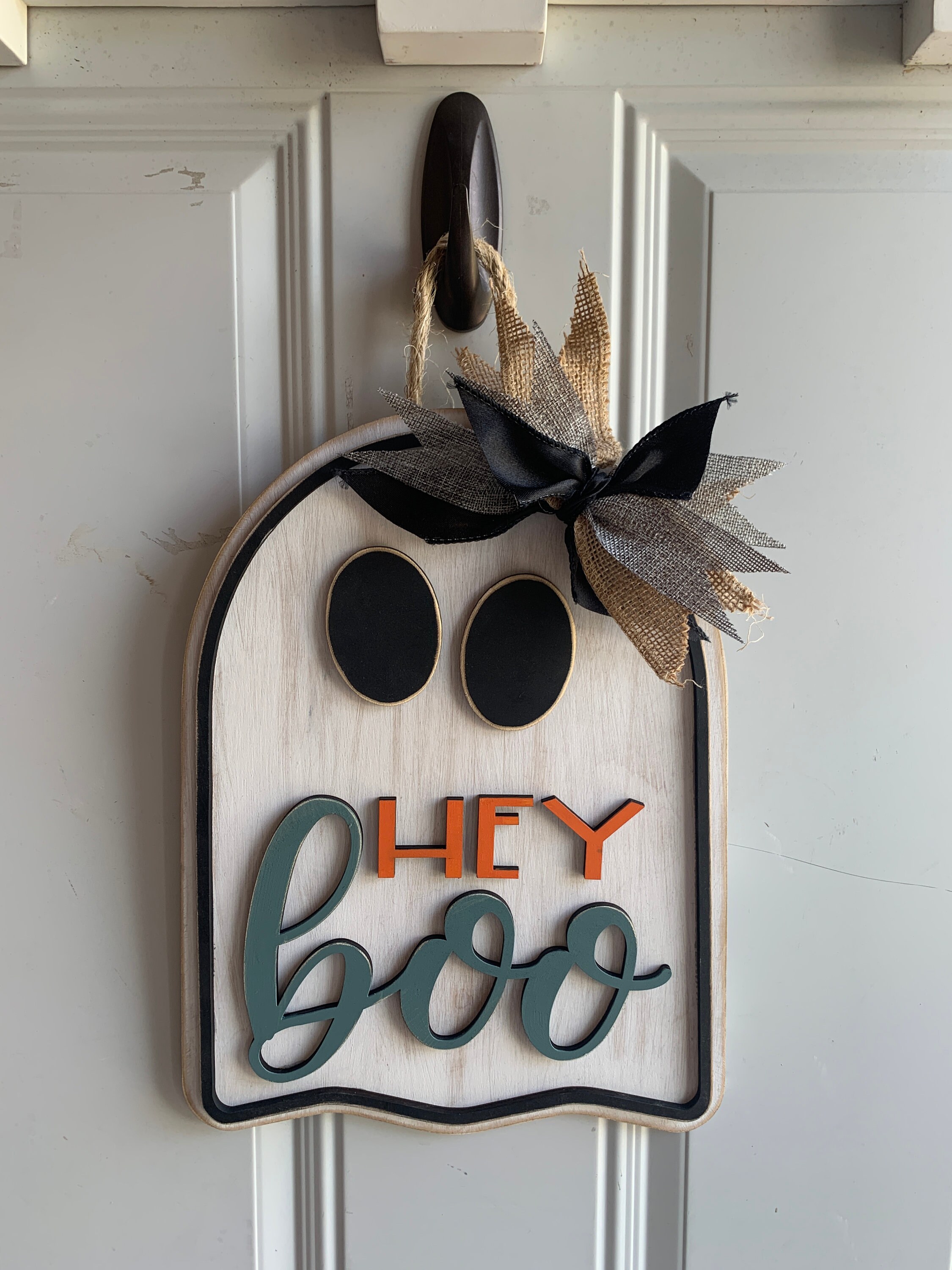 Hey Boo Laser Cut Halloween Sign Handmade Sign Farmhouse - Etsy