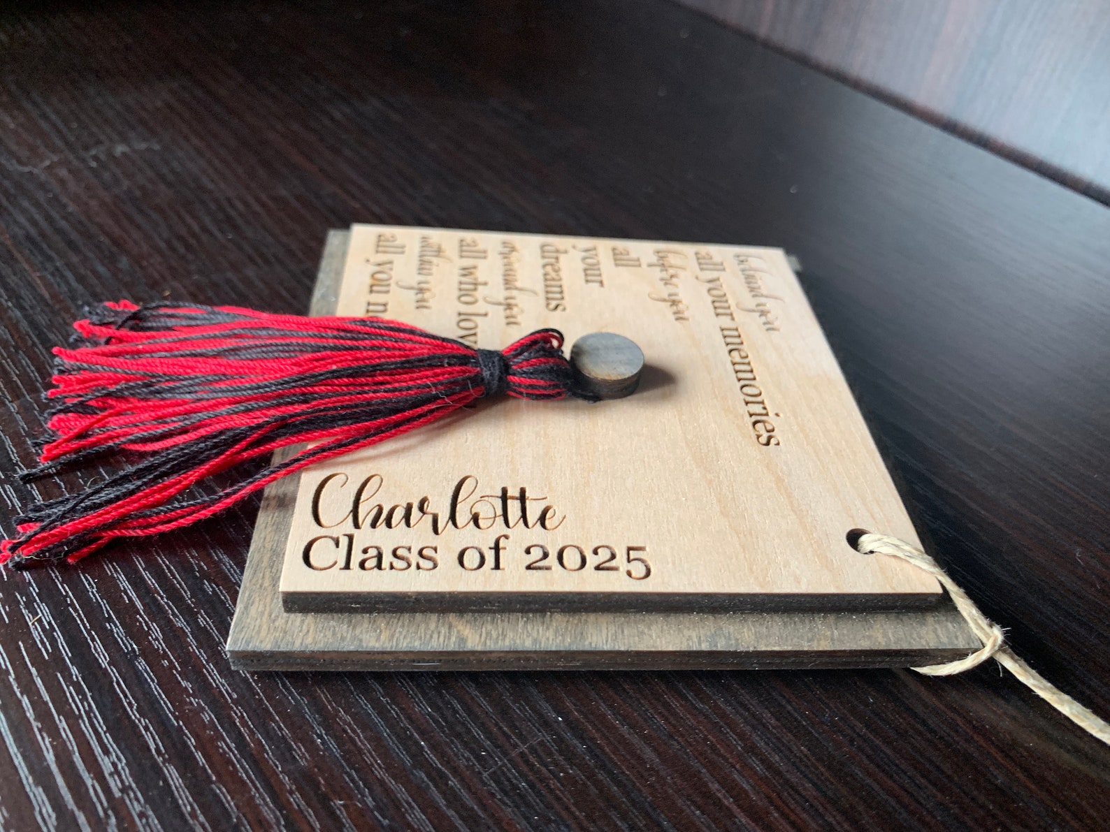 Engraved Wooden Graduation Ornament: Handmade Keepsake Gift - Etsy