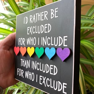 Pride Inclusivity Sign, Include Don't Exclude, Pride, LGBTQ, Be Kind ...