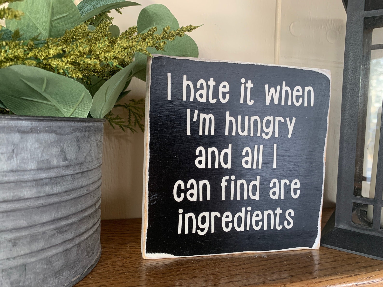 Funny Kitchen Sign Hangry Ingredients Kitchen Sign Hungry - Etsy
