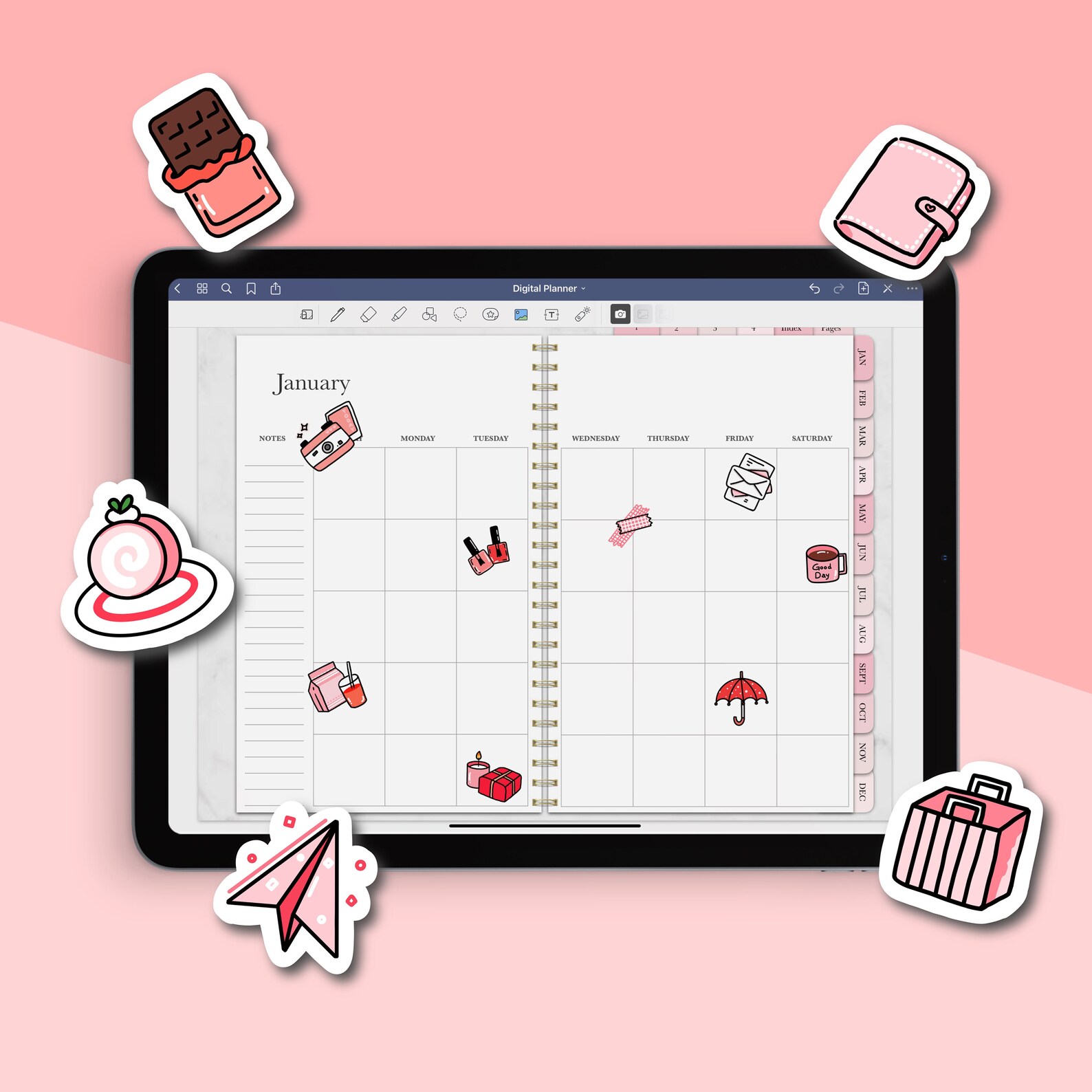 Planner Stickers Goodnotes Stickers Printable Stickers - Etsy