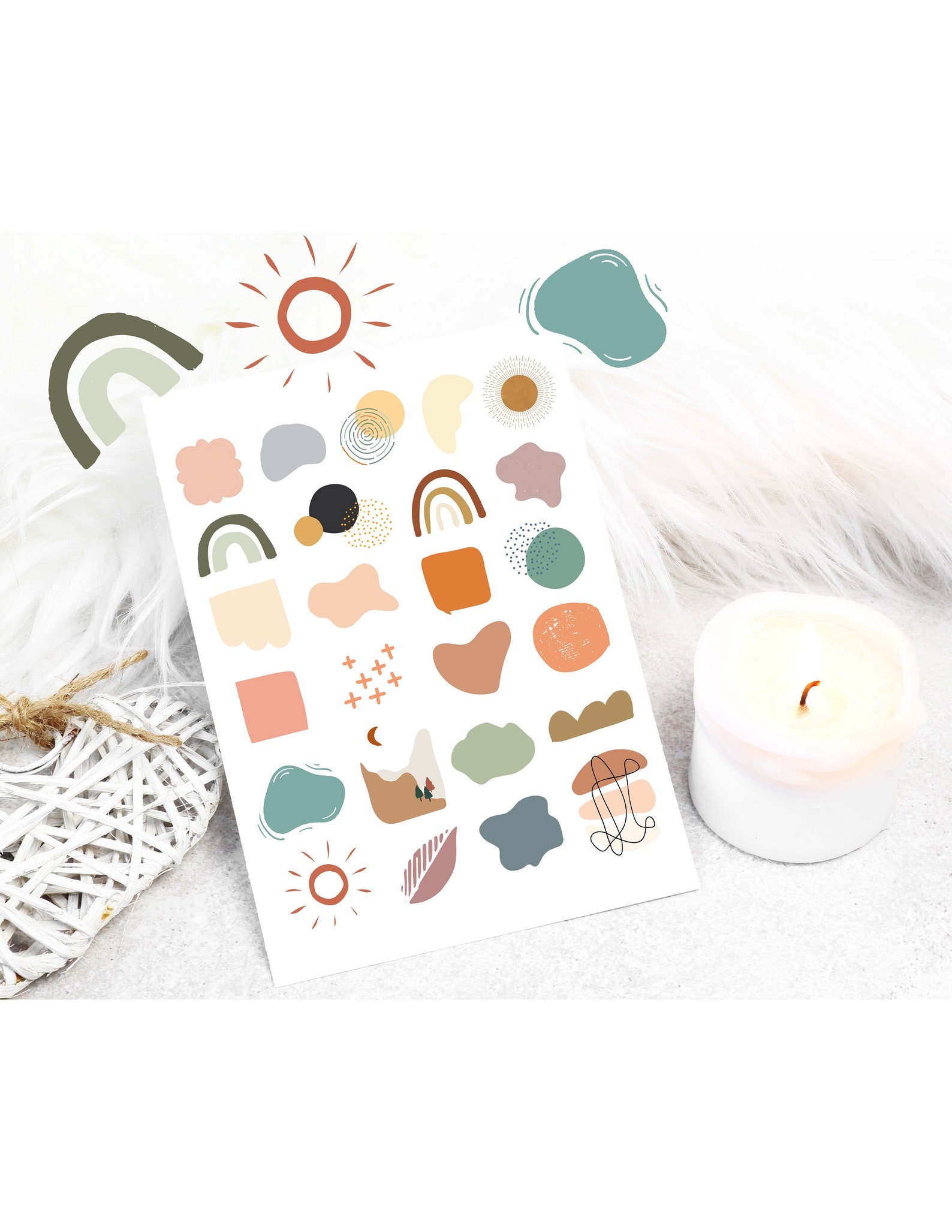 Goodnotes Stickers,boho Stickers,planner Stickers,digital Stickers ...