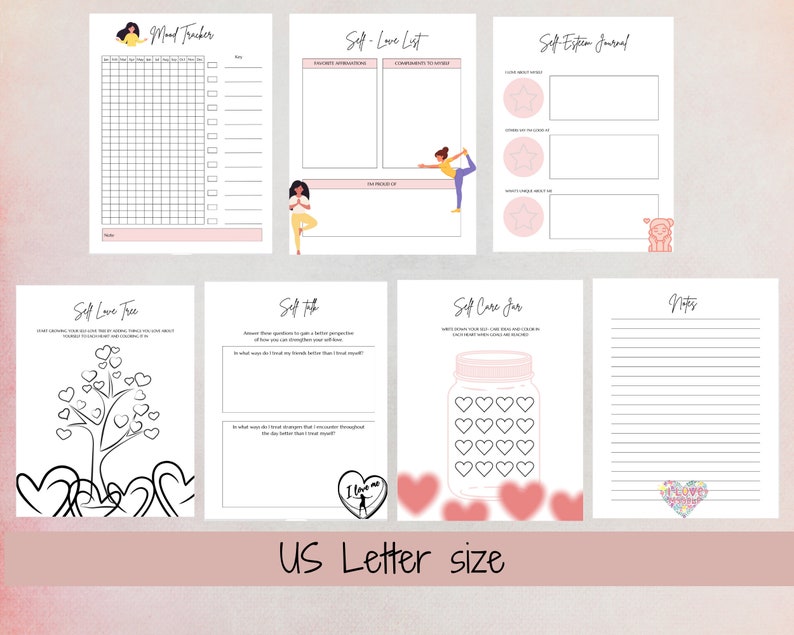 Comprehensive Digital Self-care Workbook for Personal Growth and ...