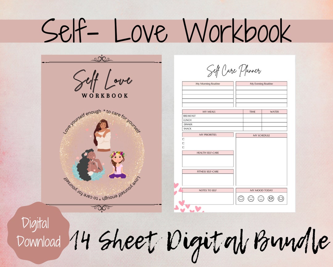 Comprehensive Digital Self-care Workbook for Personal Growth and ...