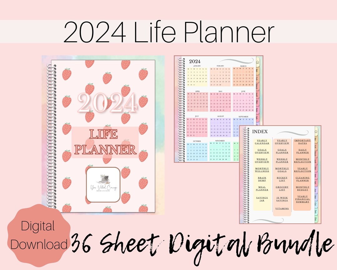 Digital 2024 Life Planner - Etsy