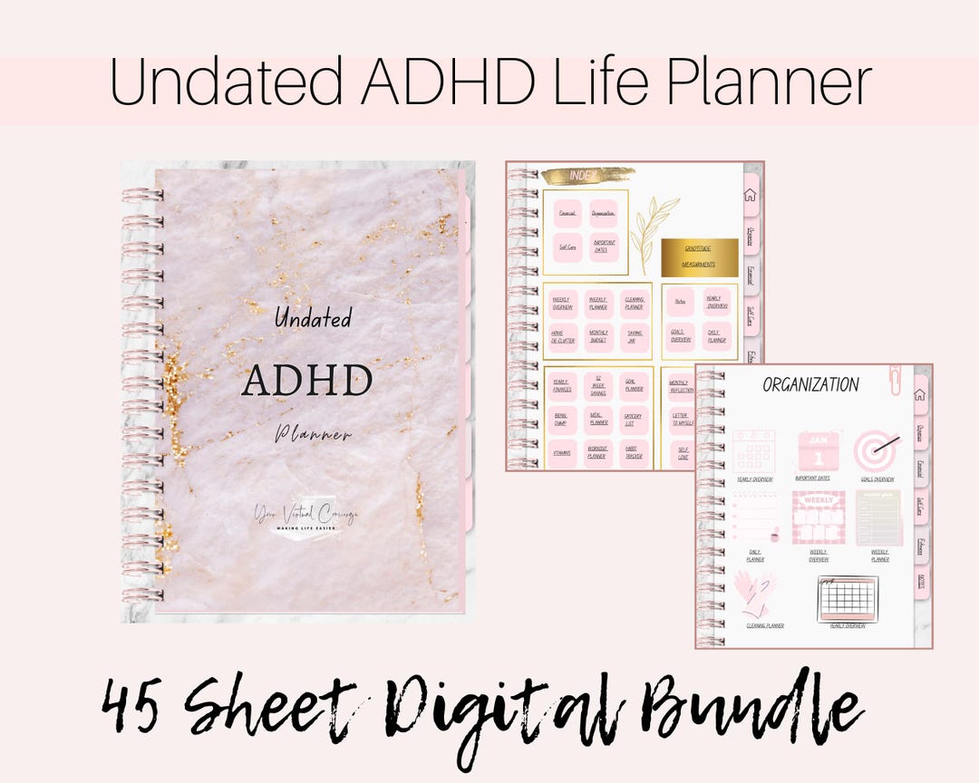 ADHD Life Planner - Digital & Undated - Etsy
